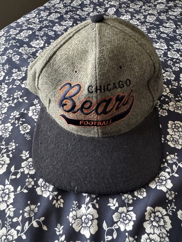Vintage 90s Chicago Bears Starter Script 100% Wool SnapBack Hat Cap ...