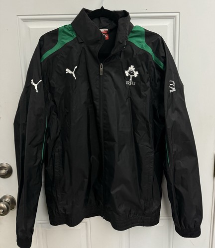 Vintage Puma IRFU Windbreaker Irish Rugby Football Union Team Jacket ...