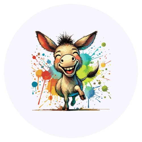 24 x 'Happy Dancing Donkey' Stickers (SK00069963) | eBay