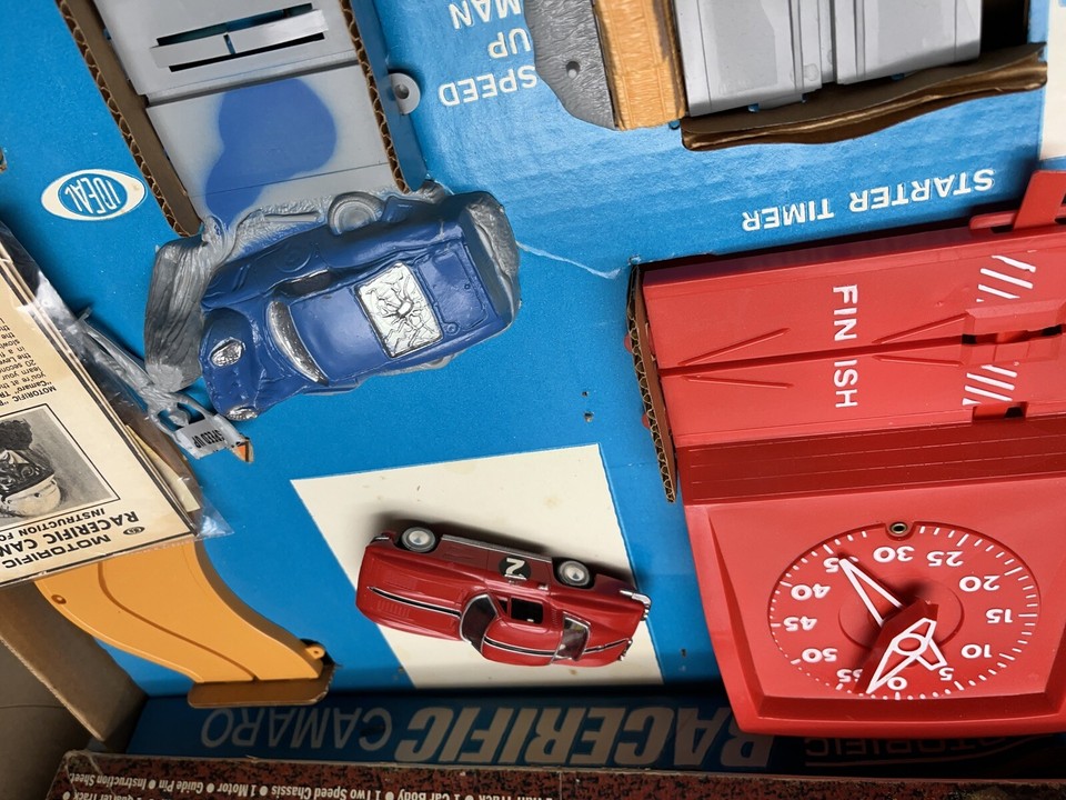 Vintage 1967 Ideal Motorific Racerific Camaro Race Set W/Corvette ...