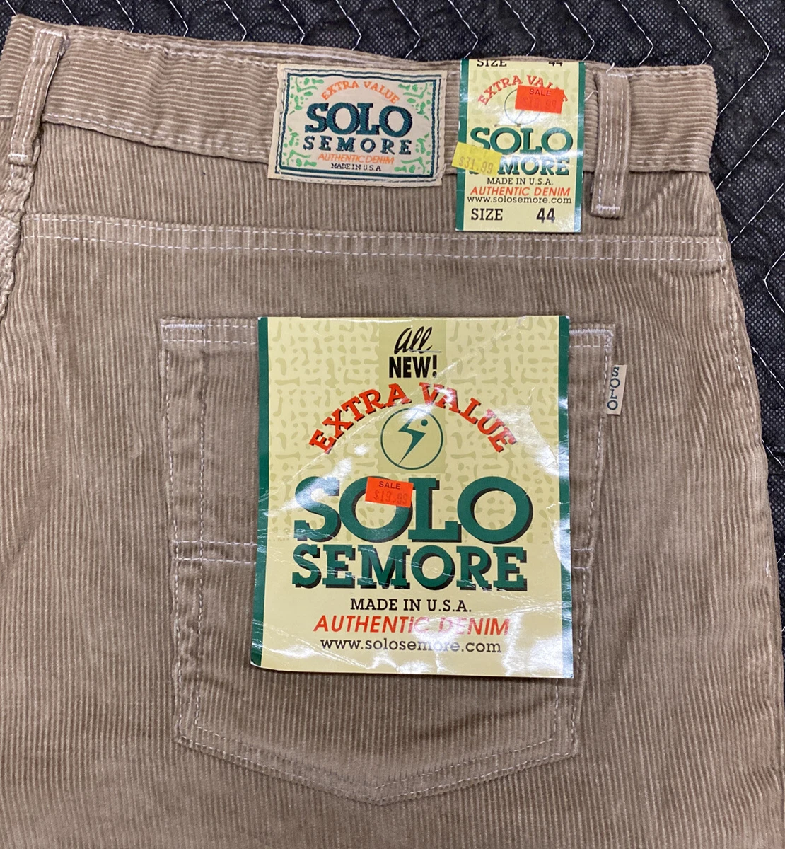 best online outlet stores Vintage 90s Solo Semore Wide Leg Baggy Khaki ...