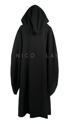 Star Wars Emperor Palpatine Darth Sidious Robe Cosplay Costume Black ...