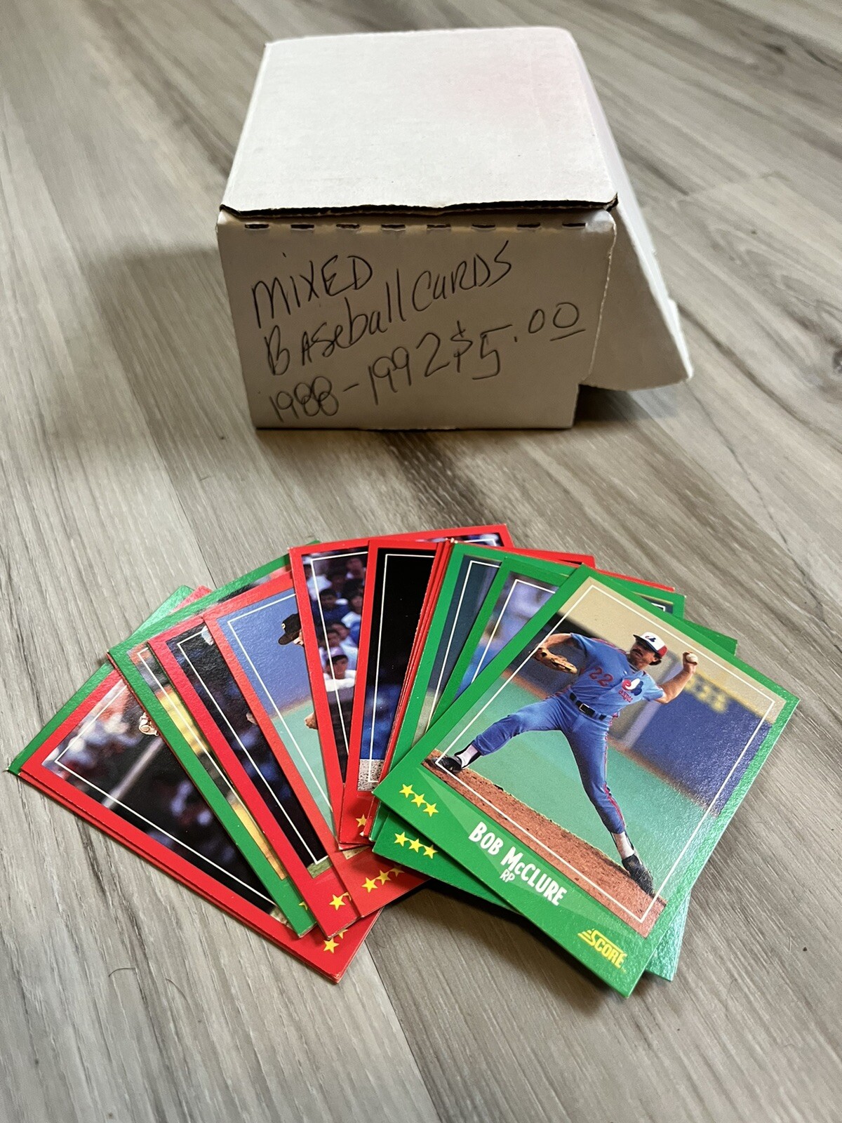 Mixed Baseball Card Lot 1988-1992 Great Condition Score Baseball Cards ...