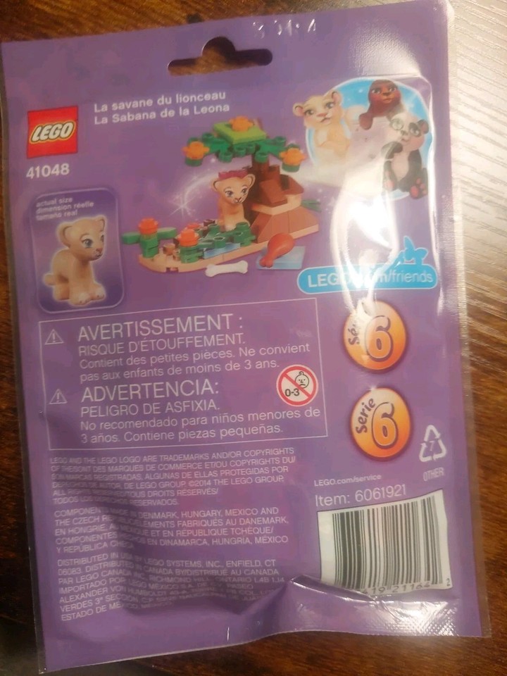 Lego Friends Polybag Series 6 Lion Cub's Savanna Set 41048 Stocking ...