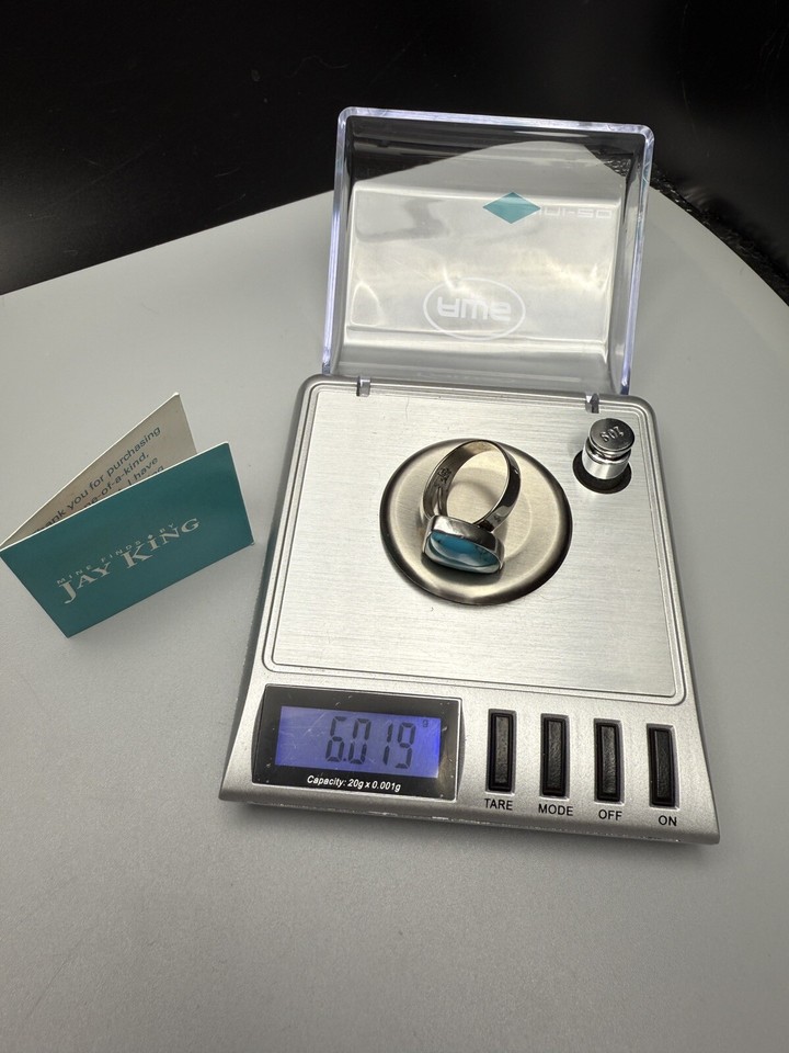 Jay King Sterling Silver Ring Turquoise DTR Desert Rose Trading 925 Sz ...