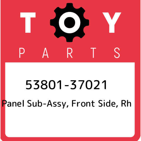 53801-37021 Toyota Panel sub-assy, front side, rh 5380137021, New ...