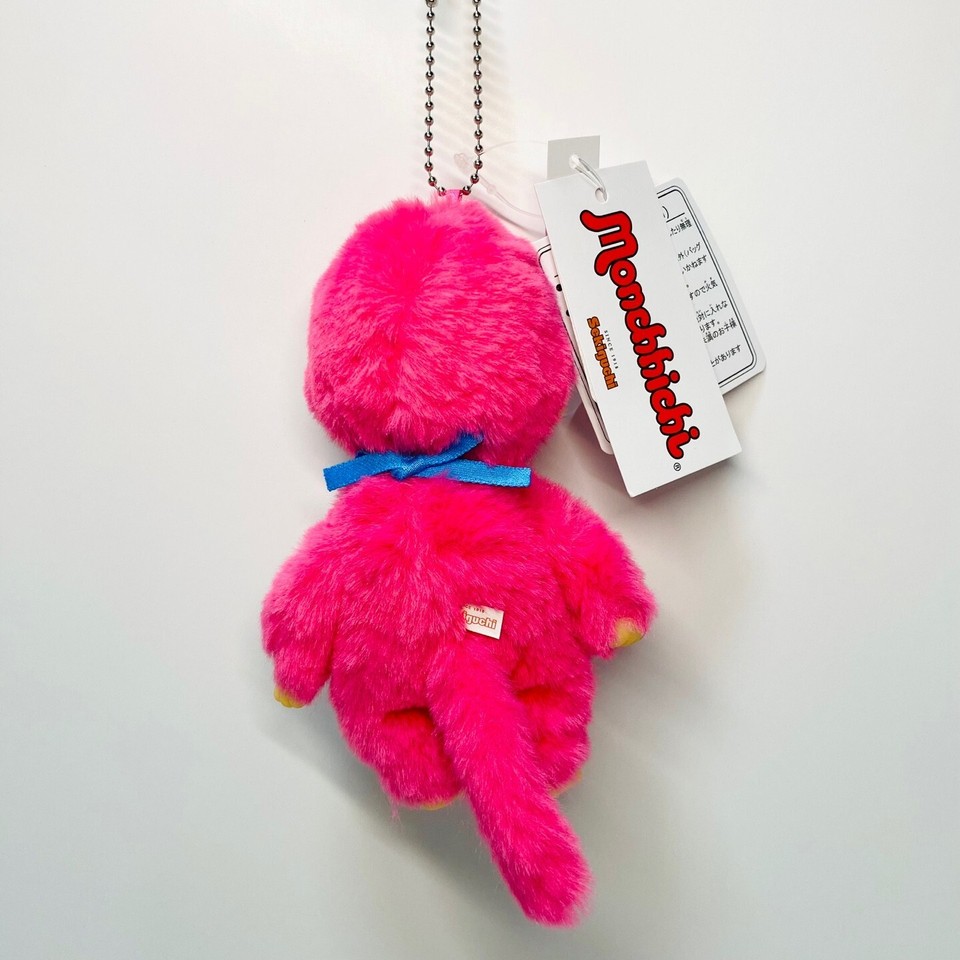 Monchhichi Berry Pink plush doll with tag SS size KeyChain Kawaii ...