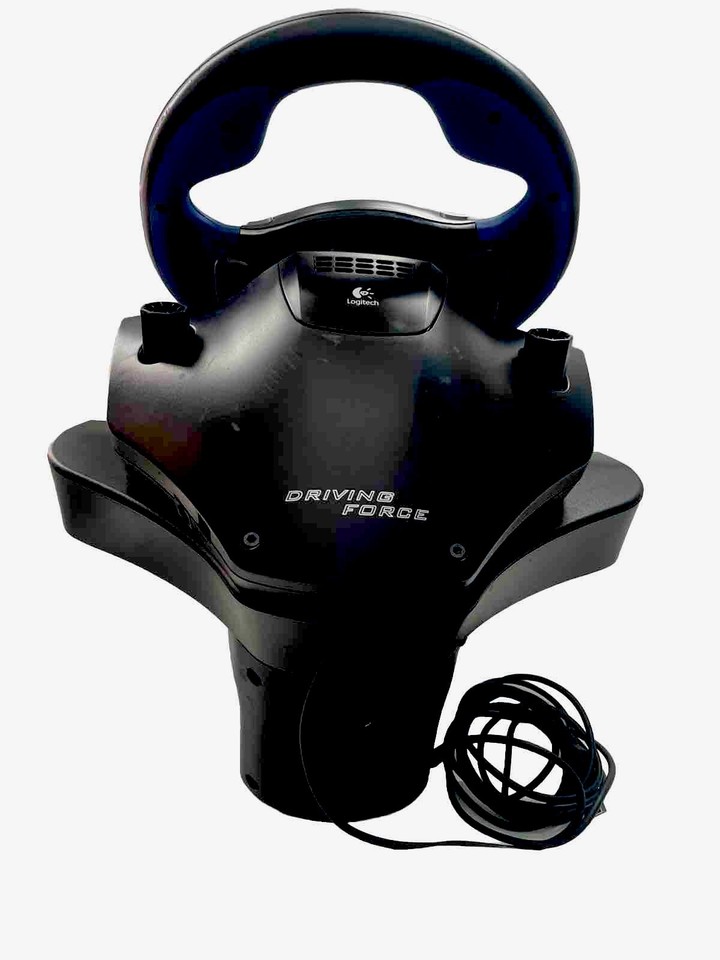 Logitech Driving Force Feedback Racing Steering Wheel for PS2/PS3/PC ...