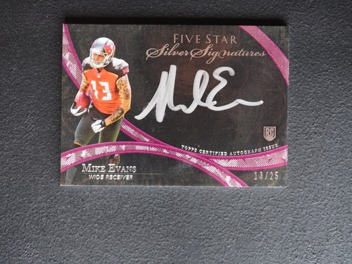 2014 Topps Five Star Mike Evans RC Silver Signatures AUTO Autograph #13 ...