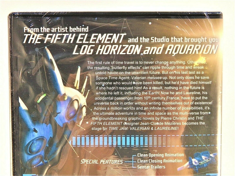 Time Jam: Valerian & Laureline - Complete Anime Collection (DVD, 2017 ...