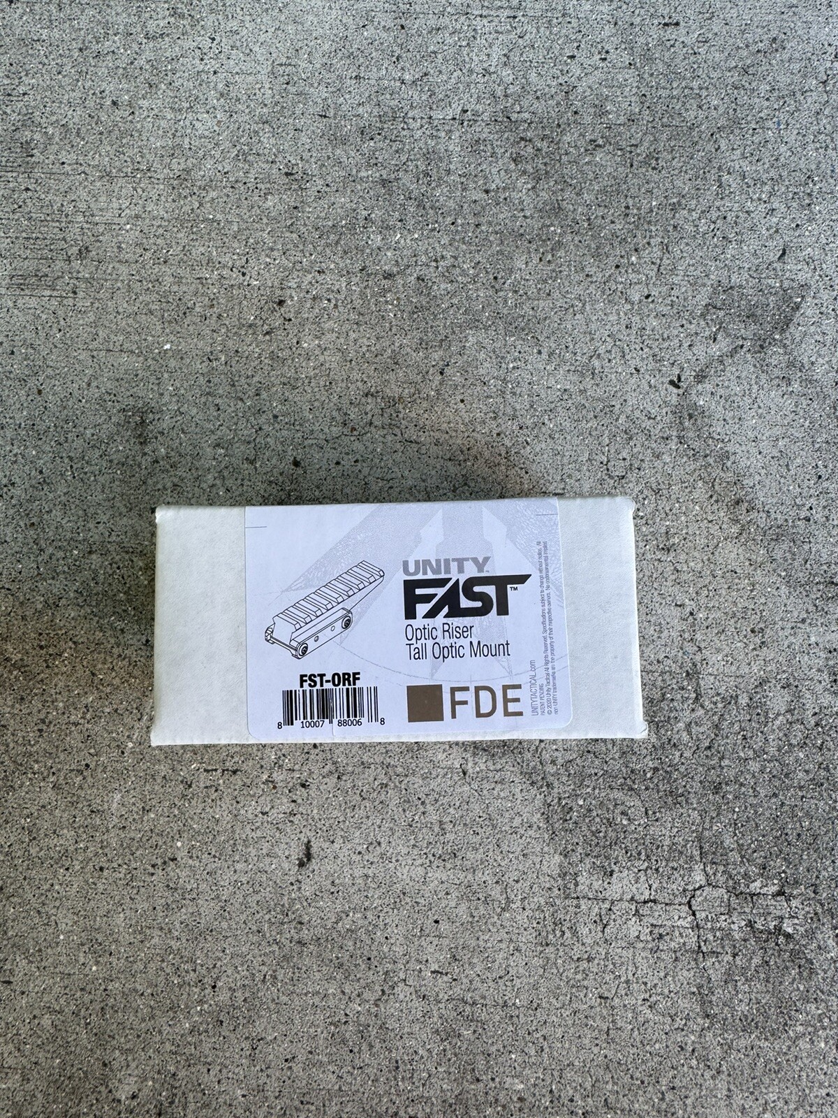 Unity Tactical Fast Riser FDE Optic Mount Set for sale online | eBay