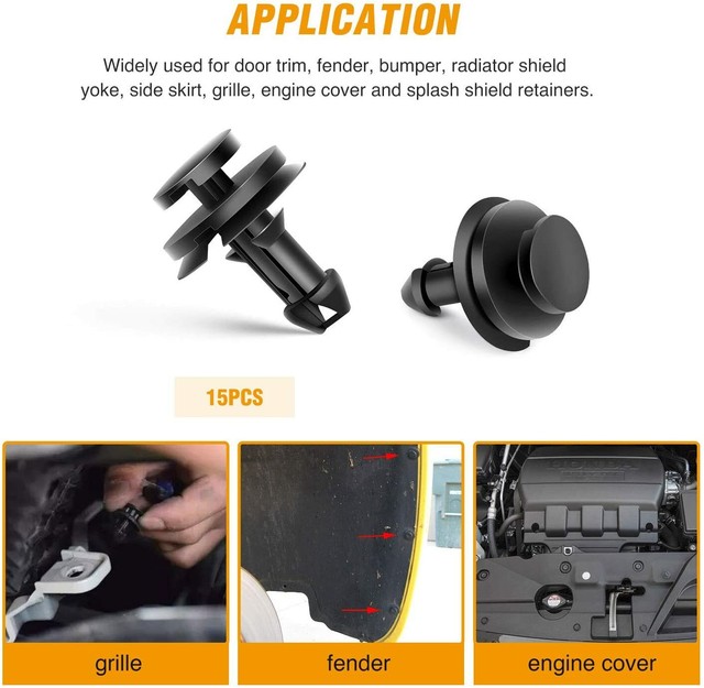 Front Air Deflector Retainers Clips 15733971 for GM Chevrolet 15733971 ...