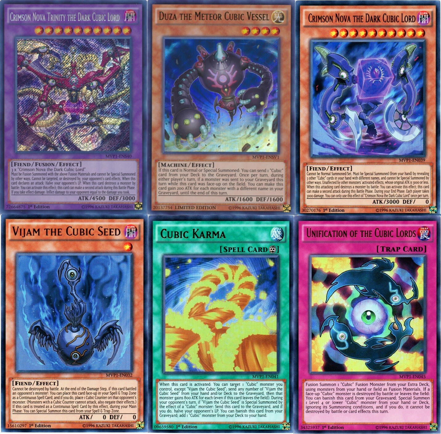 Yugioh Cubic Budget Deck - Nova Trinity - Vijam - Cubic Karma - 52 ...