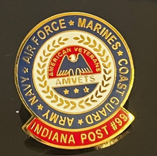 Amvets Air Force Marines Coast Guard Army Navy Indiana Post #99 Lapel ...