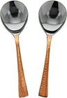 Pure Copper Stainless Steel Home Kitchen Tableware 4 Serving Spoon ...