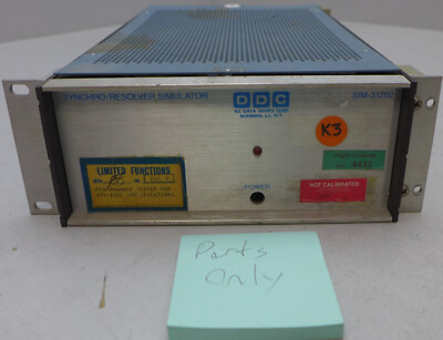 DDC SIM-31202 Synchro/Resolver Simulator - AS-IS | eBay