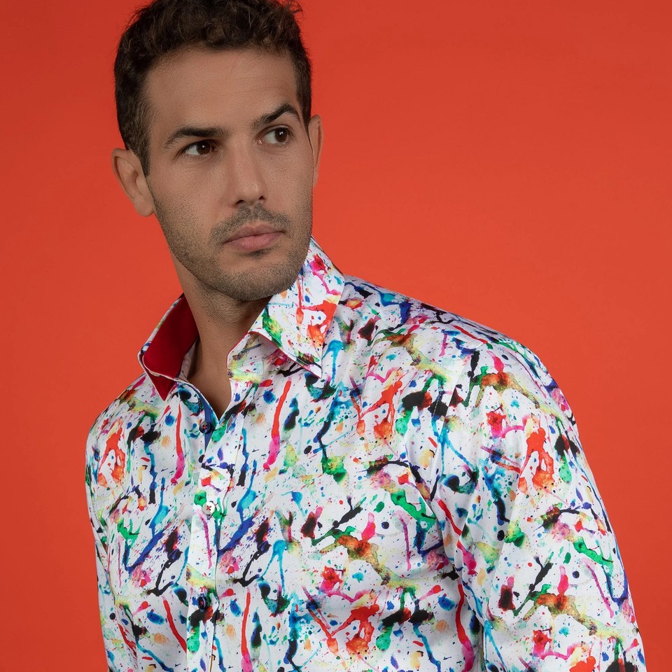 Art Attack Paint Splash Print Shirt 5388154694821| eBay