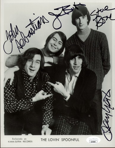 Loovin' Spoolful signed 8x10 photo Sebastian Butler Boone Jerry Yester ...