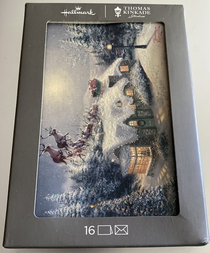 Hallmark Thomas Kinkade Studios Christmas Cards 16 Cards & Envelopes ...