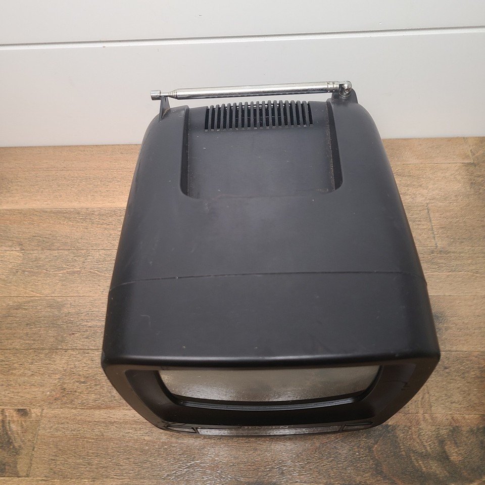 Vintage JENSEN J53-BWR Portable Black & White TV CRT AM/FM 5” Inch ...