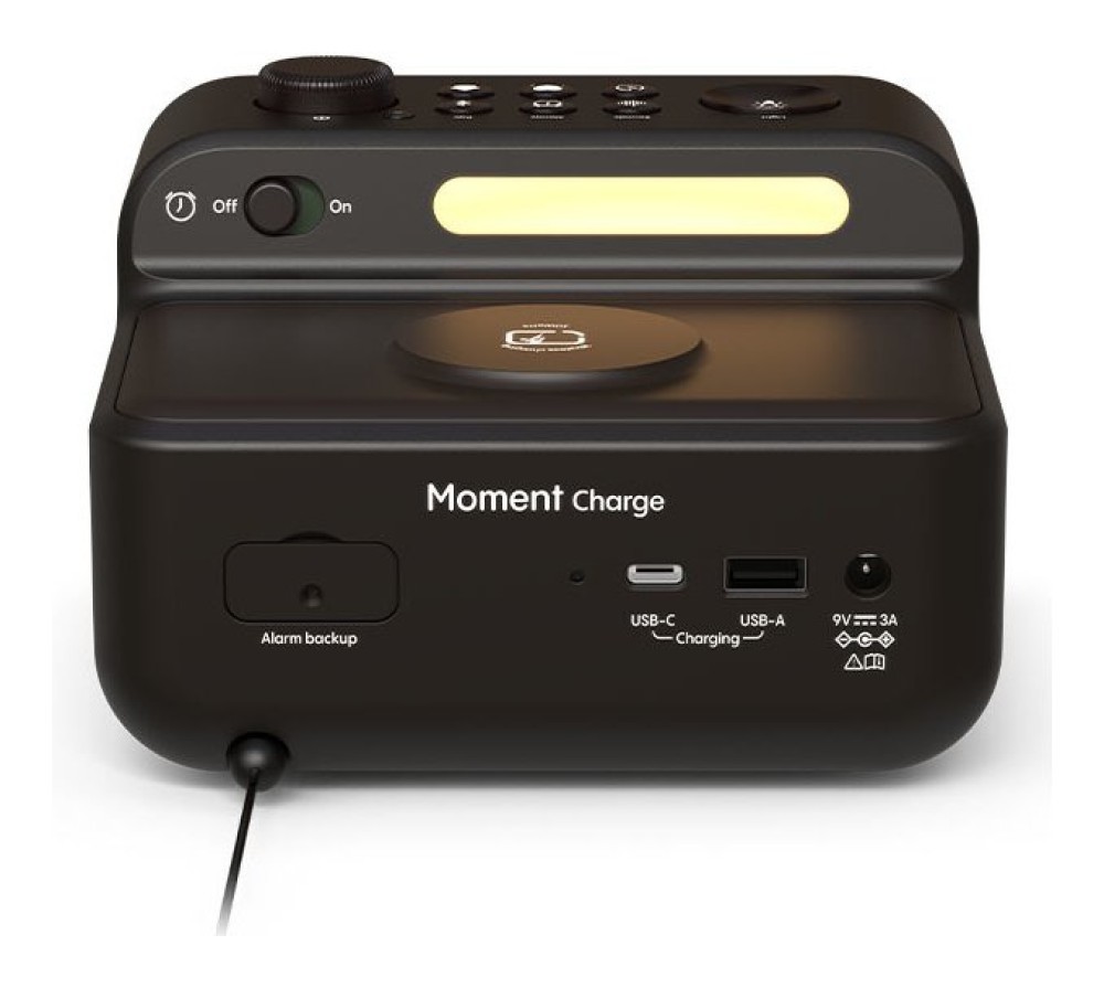 Pure Alarm Clock 30103 MOMENT Charge Coffee Black | eBay