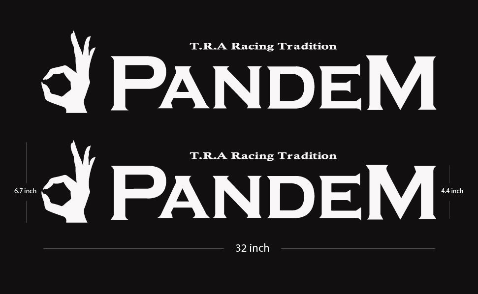 2PCS PANDEM ROCKET BUNNY Decal For FT86 BRZ 240ZX 240SX S13 GTR 350Z ...