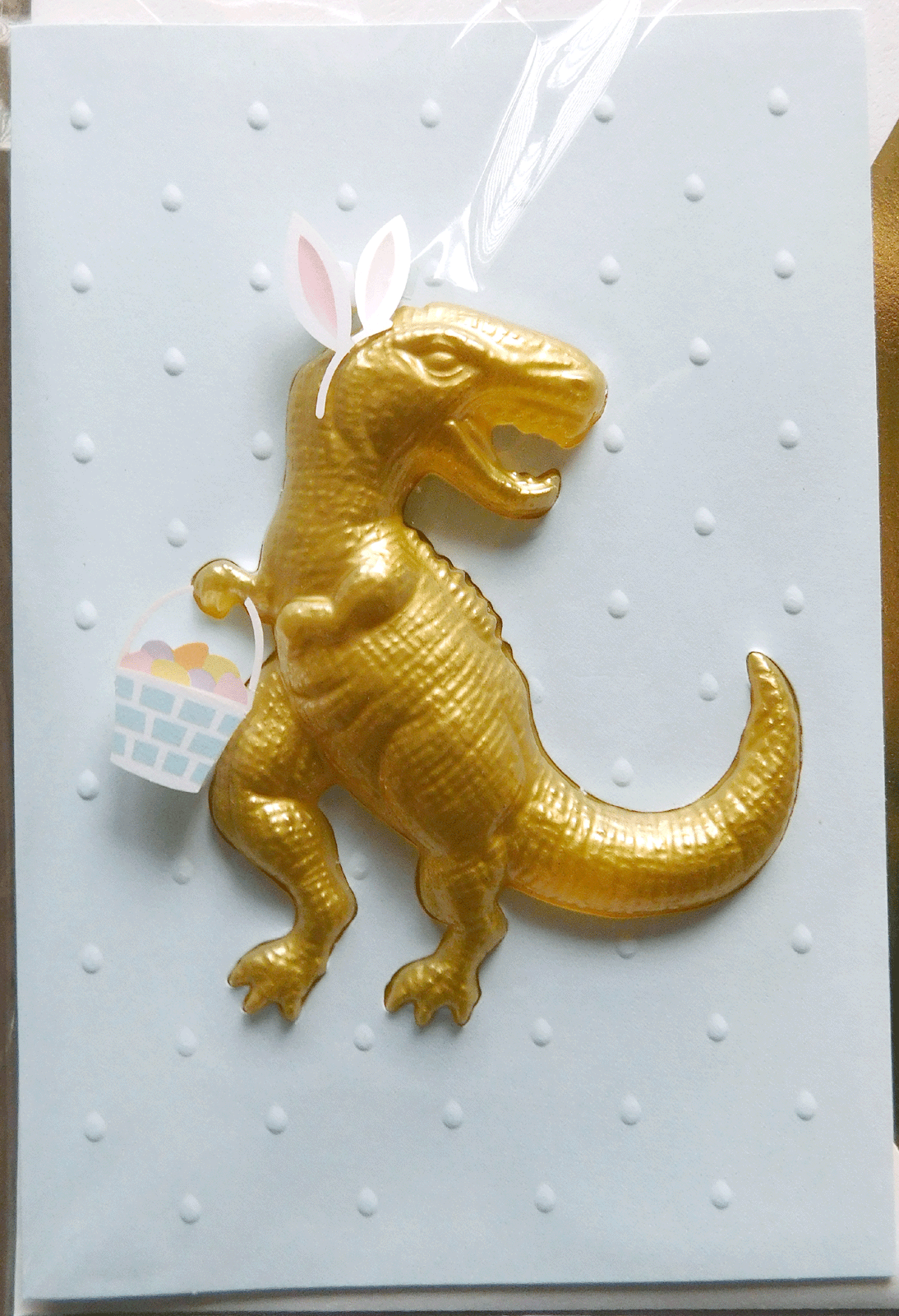 Dinosaur Easter Bunny Greeting Card, NEW, Hallmark, Signature, 3-D, T ...