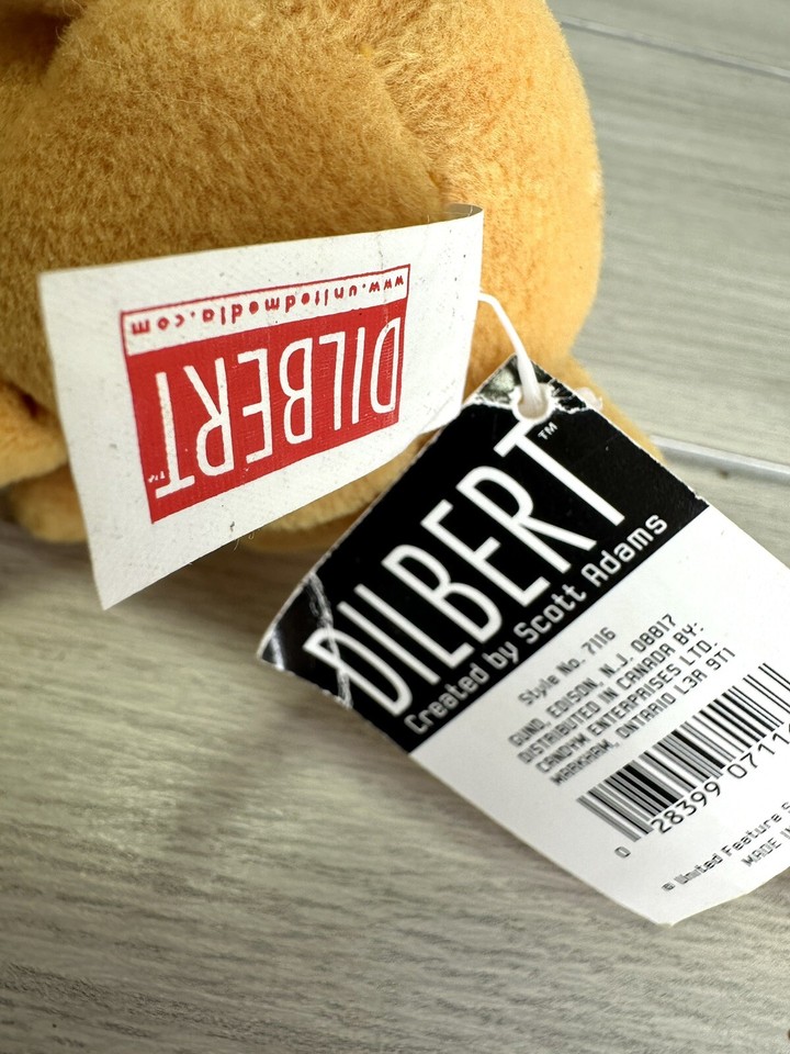 Dilbert Ratbert Plush Gund Comic Strip Stuffed Animal Toy With Tags ...