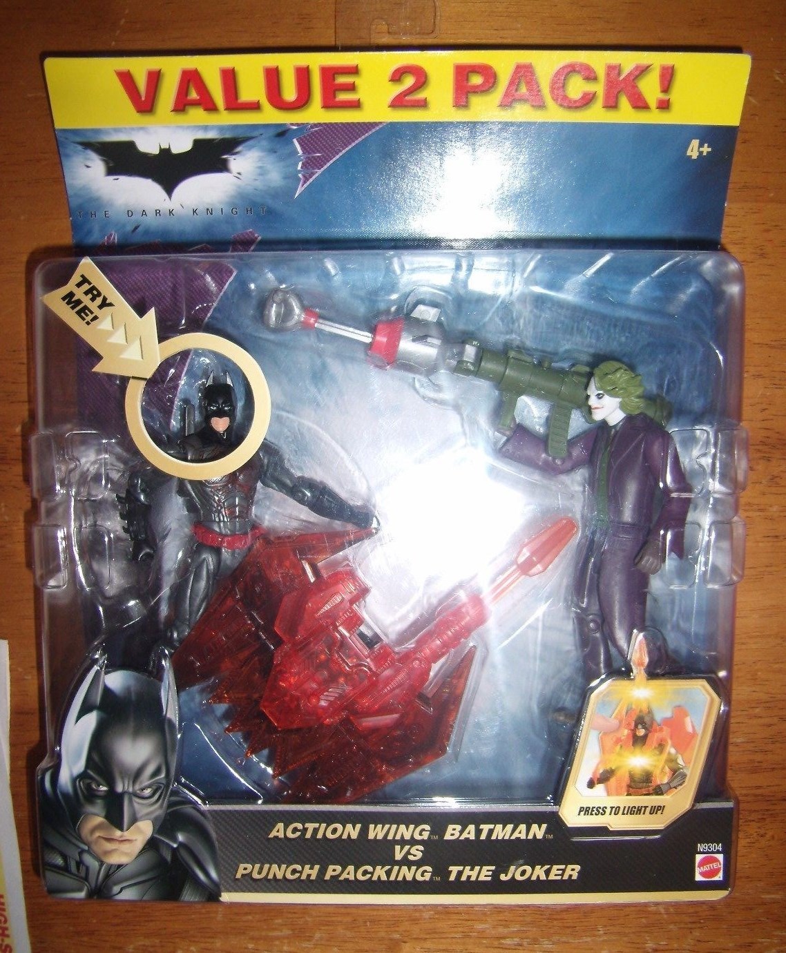 Rare Action Figure Dark Knight Action Wing Batman VS Punch Packing The ...