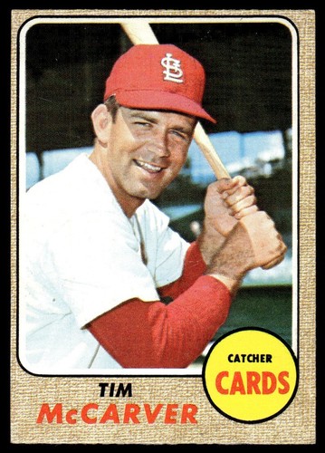 1968 Topps Baseball Card Tim McCarver St. Louis Cardinals #275 EX-MT | eBay