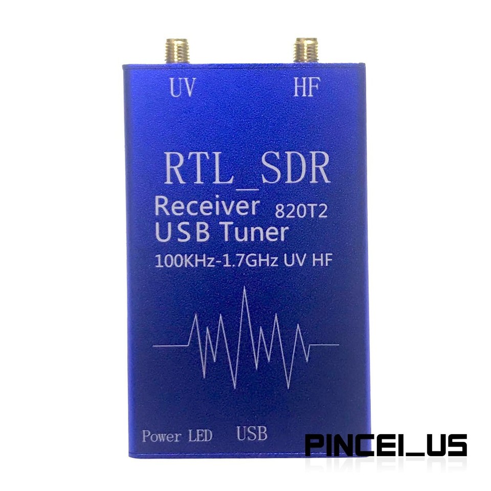 For RTL SDR Receiver USB Tuner 100KHz-1.7GHz UV HF RTL2832U + R820T2 ...