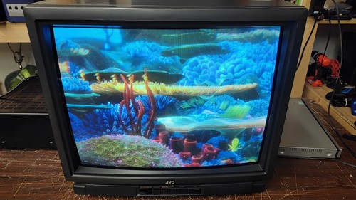 JVC 27" CRT Retro Gaming TV - AV-27CM3 - Tested Working - No Remote | eBay