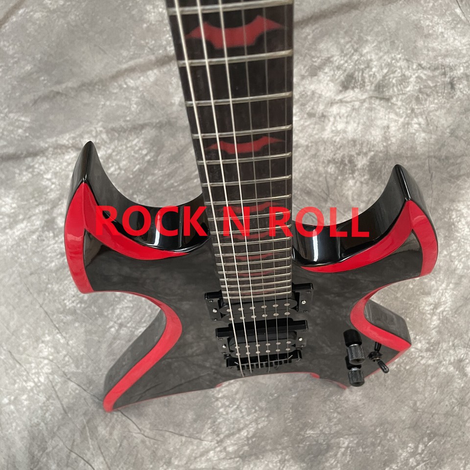 Black Strings Through Body BC Rich Electric Guitar 6 Strings B C Rich ...