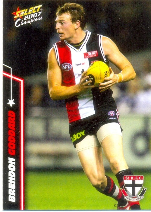 2007 AFL SELECT CHAMPIONS Common card #155 - Brandon Goddard - St Kilda ...