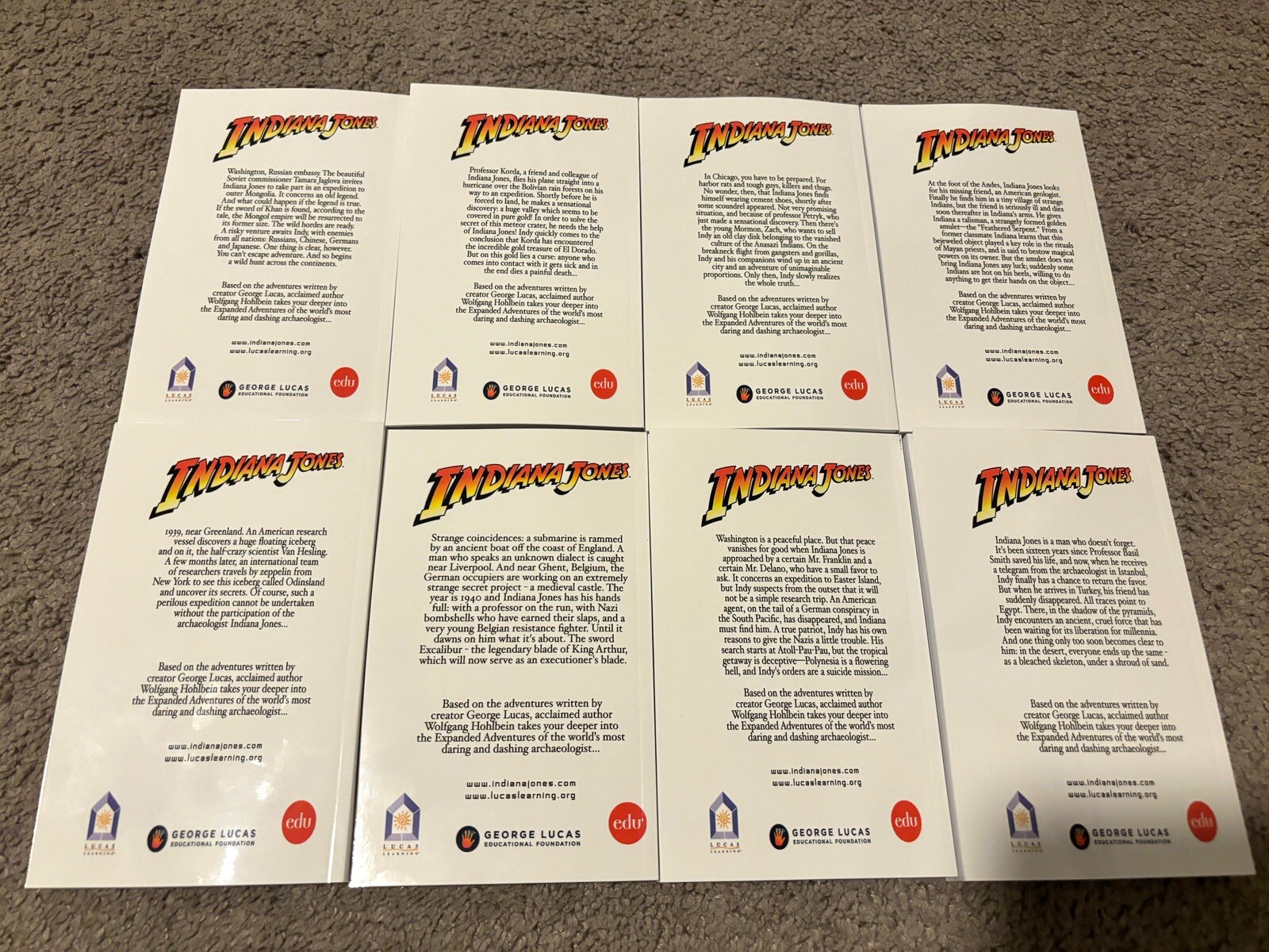 Indiana Jones EXPANDED ADVENTURES Canon & Legends VINTAGE NOVEL BOOK ...