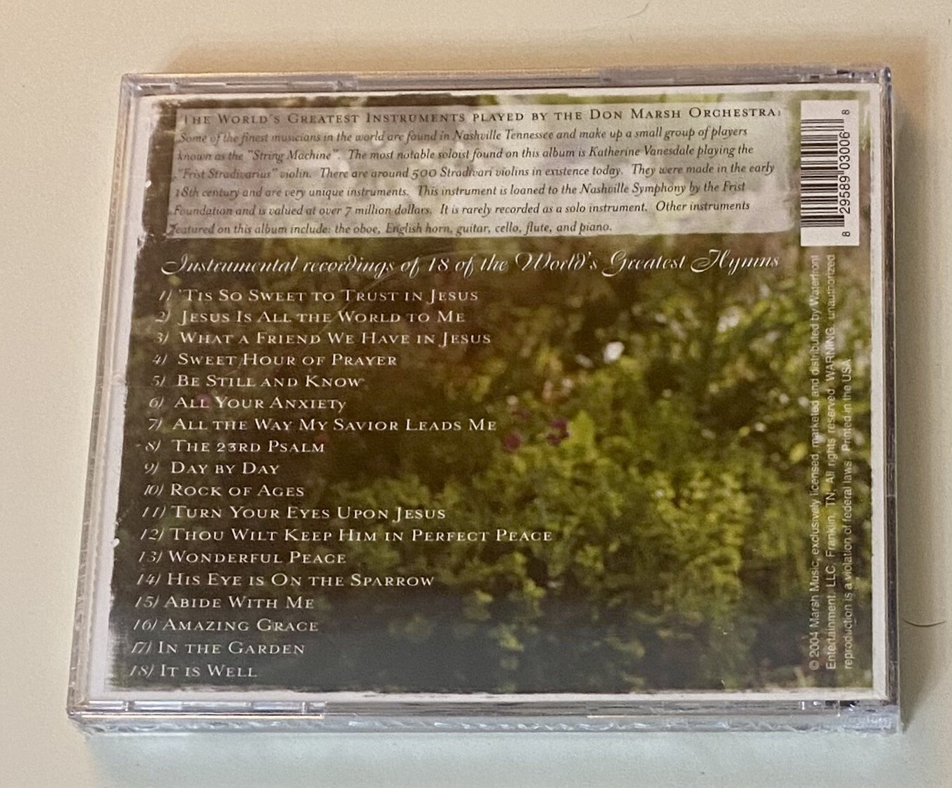 18 of the World's Greatest Hymns by Don Marsh (CD, 2004, Waterfront ...