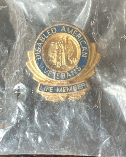 Disabled American Veterans Life Member Lapel Pin New J | eBay