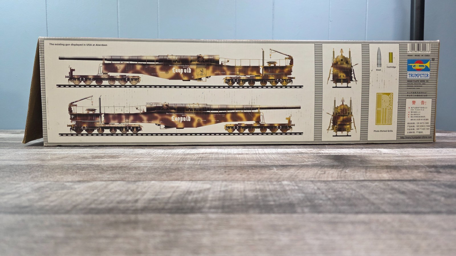 WWII 280mm K5(e) Leopold German Railroad Gun Trumpeter Model Kit 1 35 ...