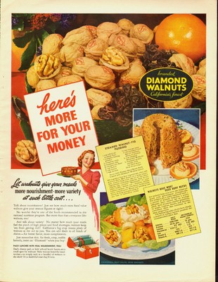 1940's Vintage ad for Diamond Walnuts California's finest (050913) | eBay