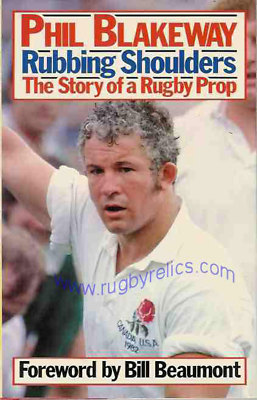Phil BLAKEWAY Gloucester & England RUGBY BOOK Rubbing Shoulders Chris ...