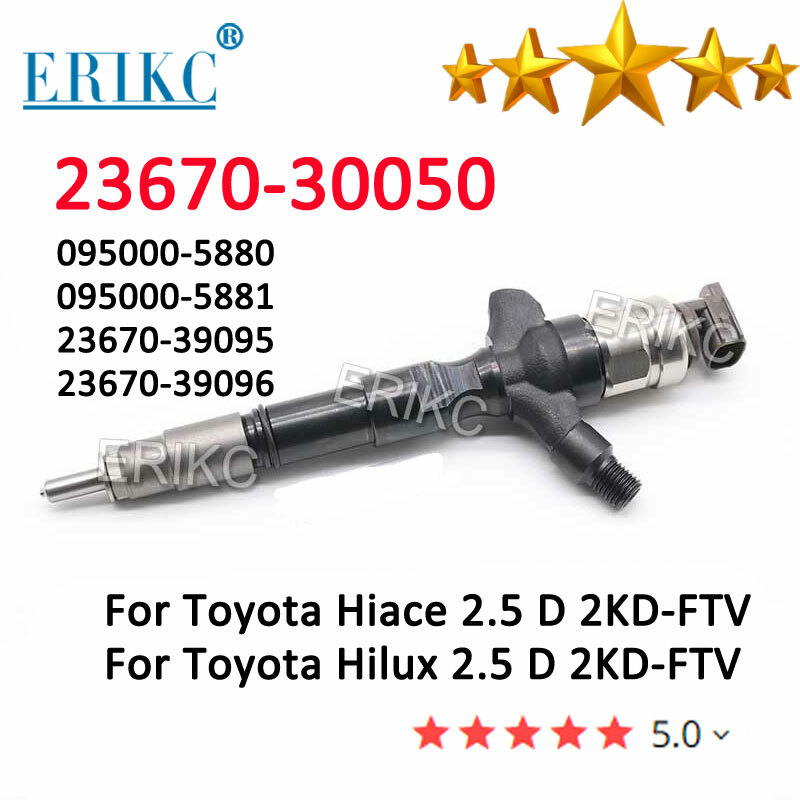 23670-30050 COMMON RAIL INJECTOR 095000-5880 for TOYOTA 2KD-FTV HIACE ...