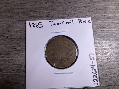 1865 Two Cent Piece Civil War Era U.S. Copper Coin-Fine 022624-57 | eBay