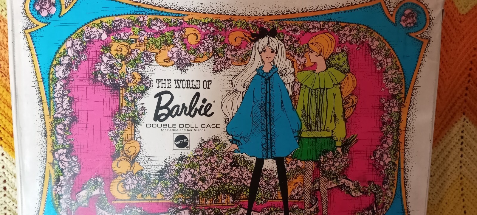 Vintage 1968 The World Of Barbie Double Doll Case Carrying Storage Box ...