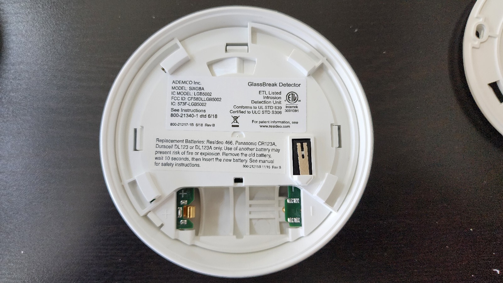 Honeywell Resideo SiXGBA Two Way Wireless Glass Break Detector White | eBay