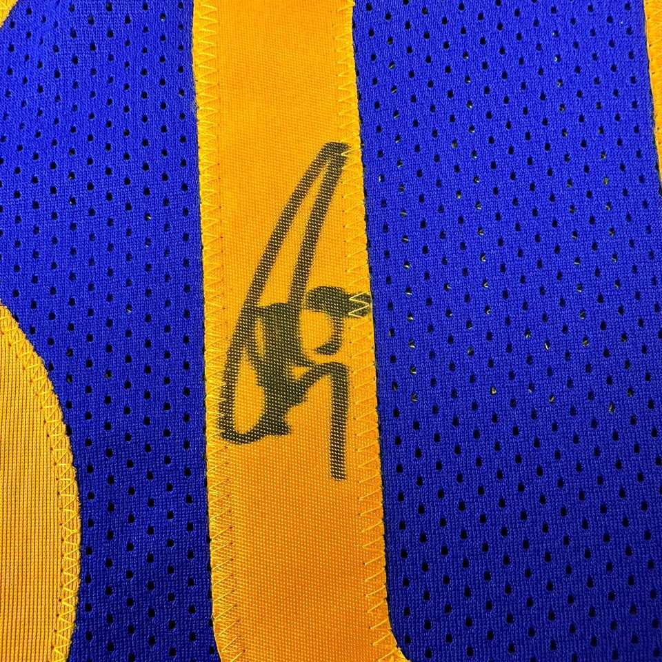 Autographed/Signed Stephen Steph Curry Golden State Blue Jersey JSA COA ...