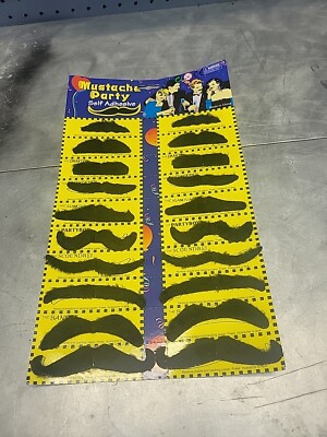 Vintage Mustache Party (Self Adhesive) Halloween Costume Fun Disguise ...