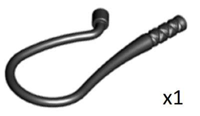 LEGO 88704 Black Minifigure, Weapon Whip Bent Flexible | eBay