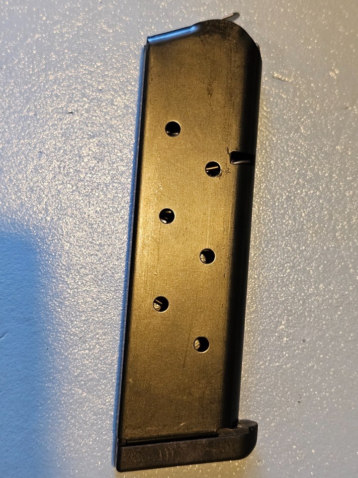 1911 , mag, magazine, mags 5 - Removable 1/4" base 8 shot,blue steel ...