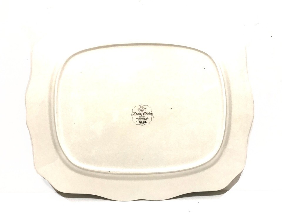 NEW Block Basics 17" Rectangular Serving Platter Daisy Chain by GEAR ...