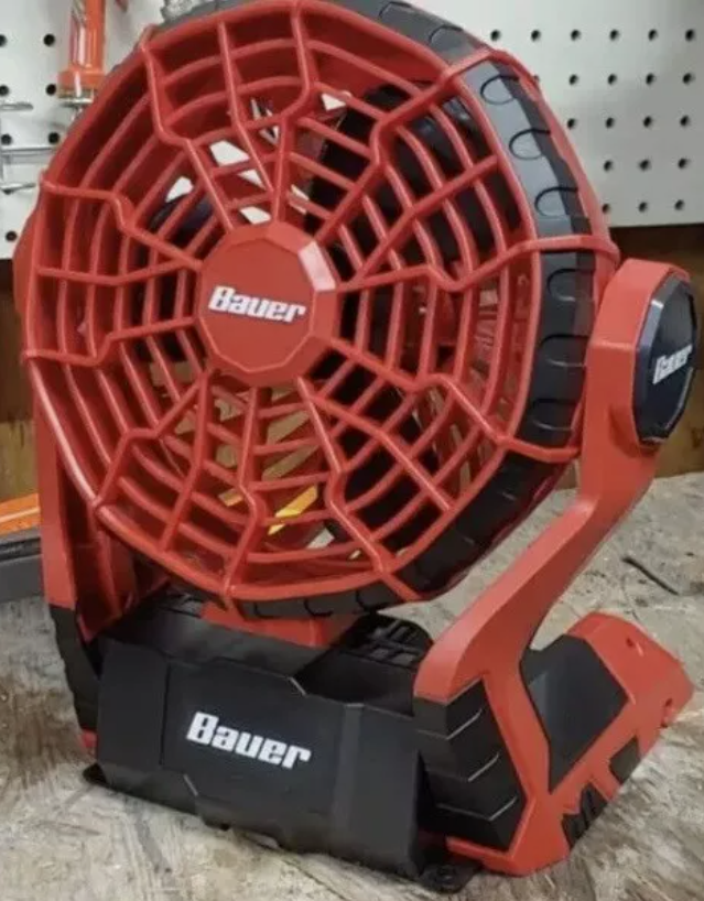 20V/120V Cordless Jobsite Fan Adjustable Portable Shop Fan Dual Power ...